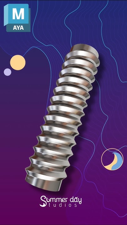 3D Modeling a Screw in Autodesk Maya - Beginner Tutorial Hard Surface - YouTube