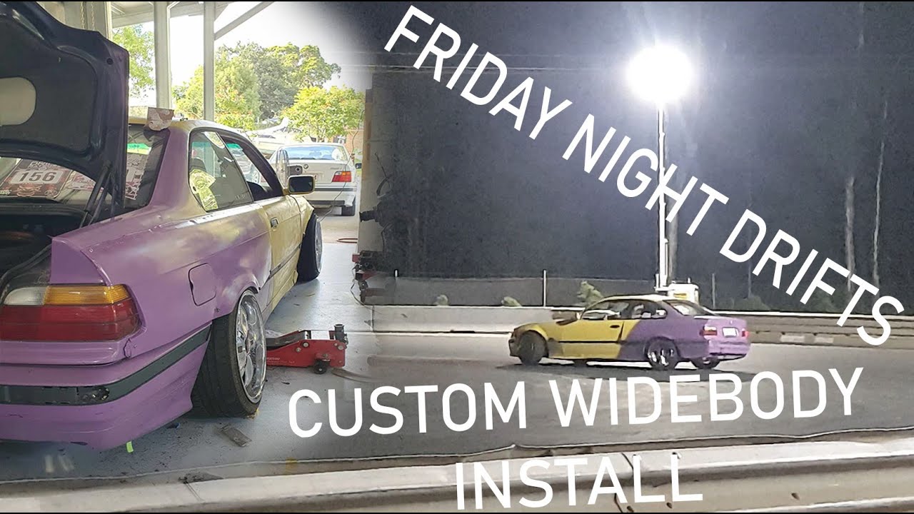 Making a custom widebody for E36 + Friday night drifts - YouTube