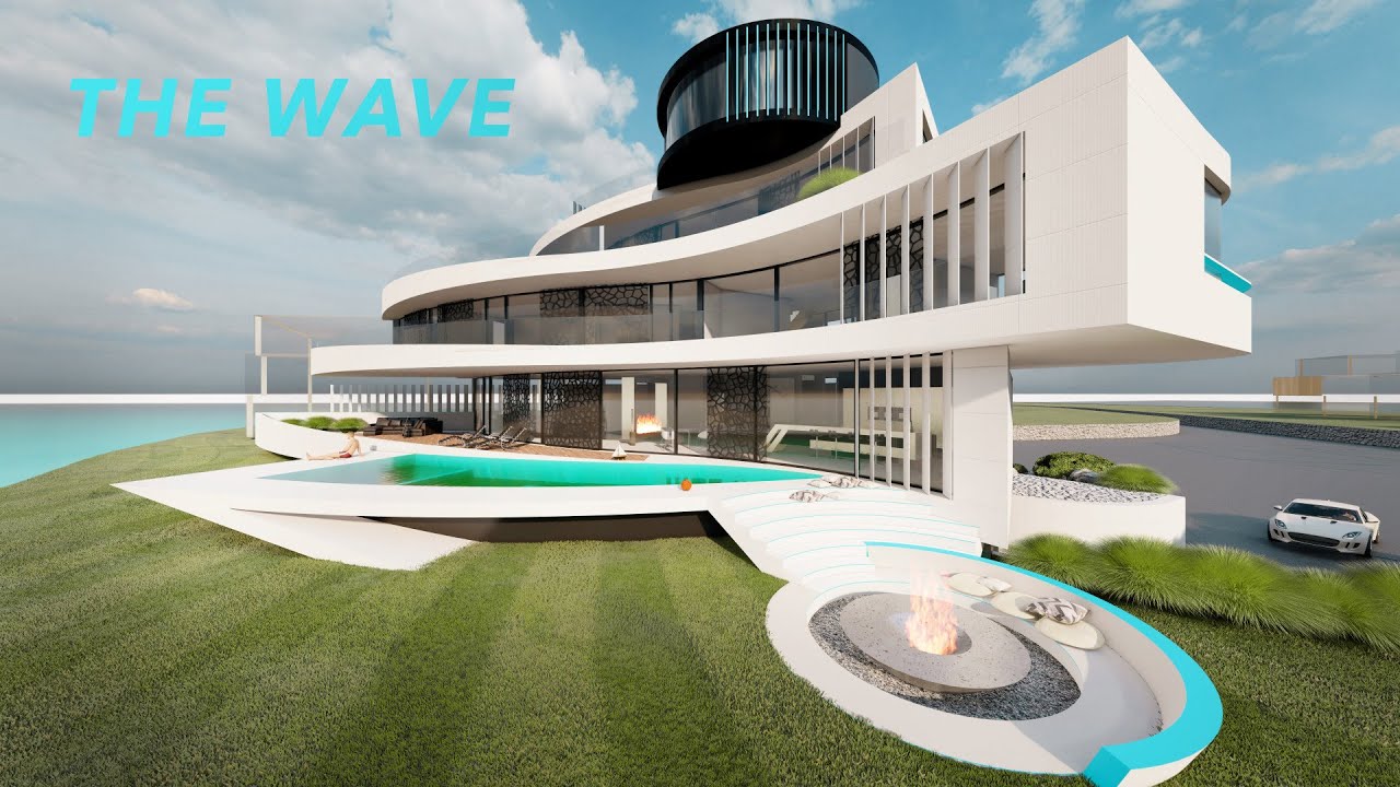 Futuristische Architektur - Luxuriöse Villa an der Ostsee "THE WAVE ...