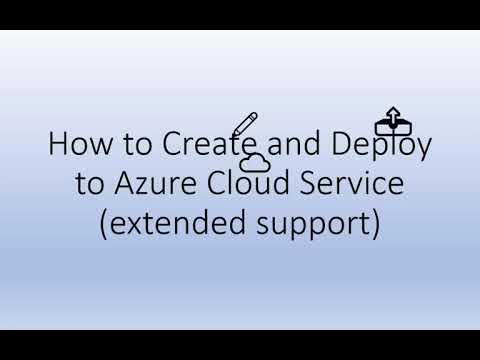 How to create and deploy to Azure Cloud Services (extended support) using visual studio - YouTube