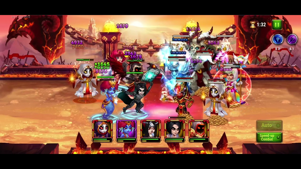 Hero Wars Mobile : Satori Amira & Celeste VS Judge Jorgen Faceless ...