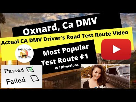 *ACTUAL TEST ROUTE* Oxnard DMV #1 Behind The Wheel Driver's License ...