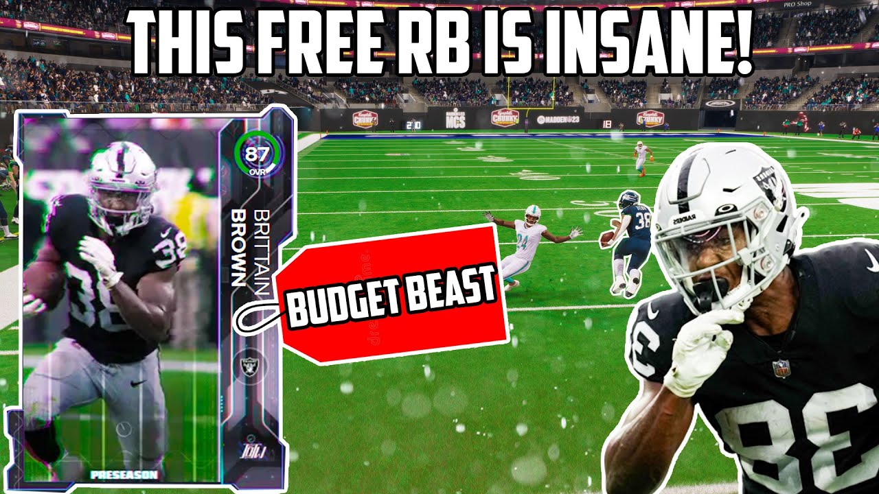 THIS *FREE* RB IS INSANE MADDEN 23 ULTIMATE TEAM BUDGET BEAST GAMEPLAY ...