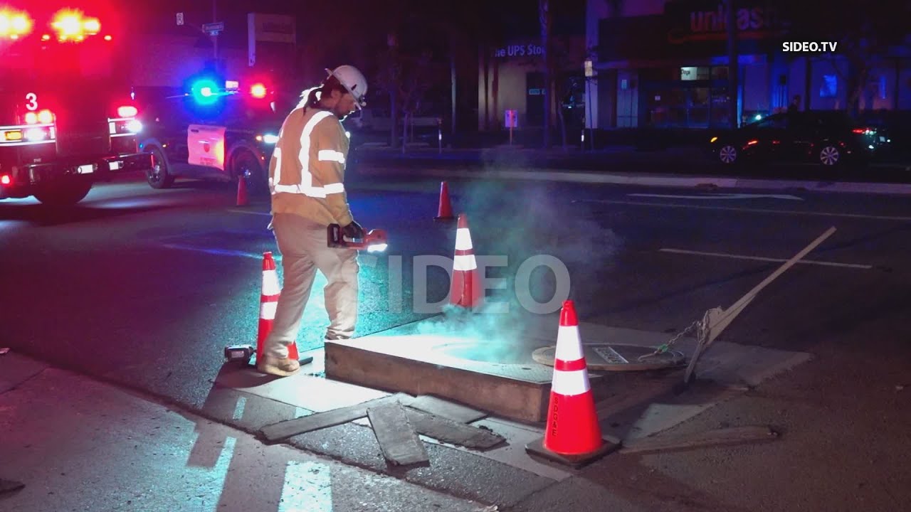 Underground Explosion Knocks Out Power To Thousands, W/ SOT - YouTube