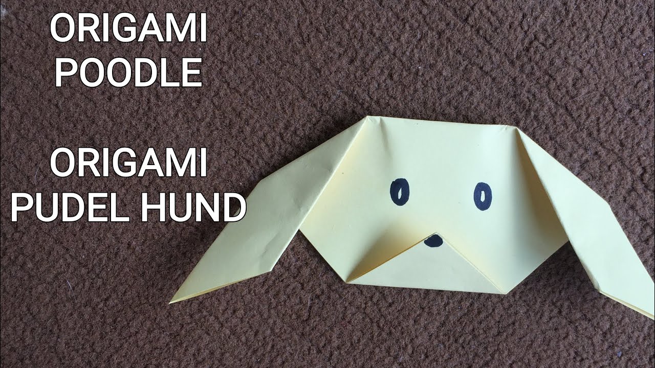 Origami Dog - Origami Hund - Origami Pudel - Origami Poodle- Origami ...