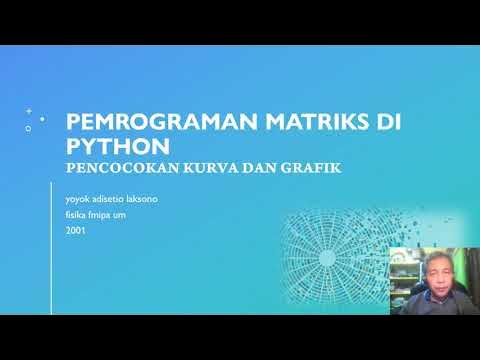 Pencocokan Kurva Linier Menggunakan Matriks di Python - YouTube