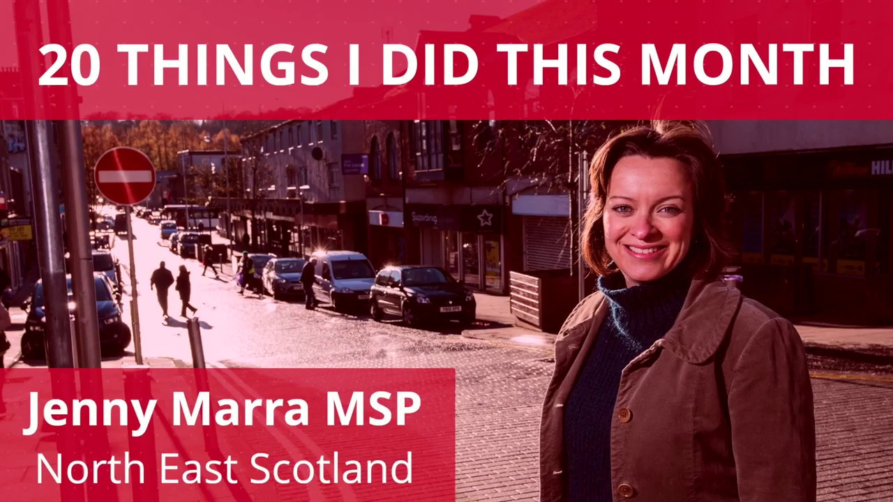 Jenny Marra MSP - 20 Things This Month (October) - YouTube