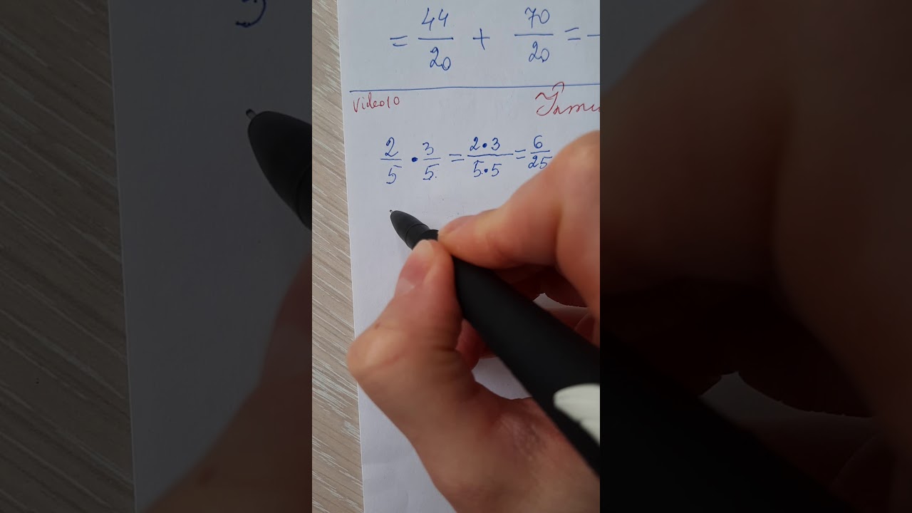 FRACTII -part 10 INMULTIREA FRACTIILOR matematica clasa a 5-a - YouTube