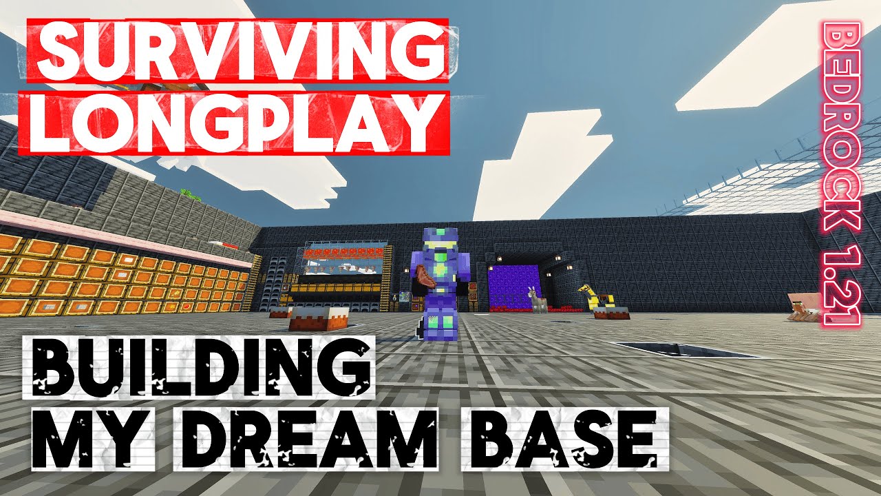 Building My Dream Base 🏠 | Minecraft Bedrock Solo Survival (No Voice ...