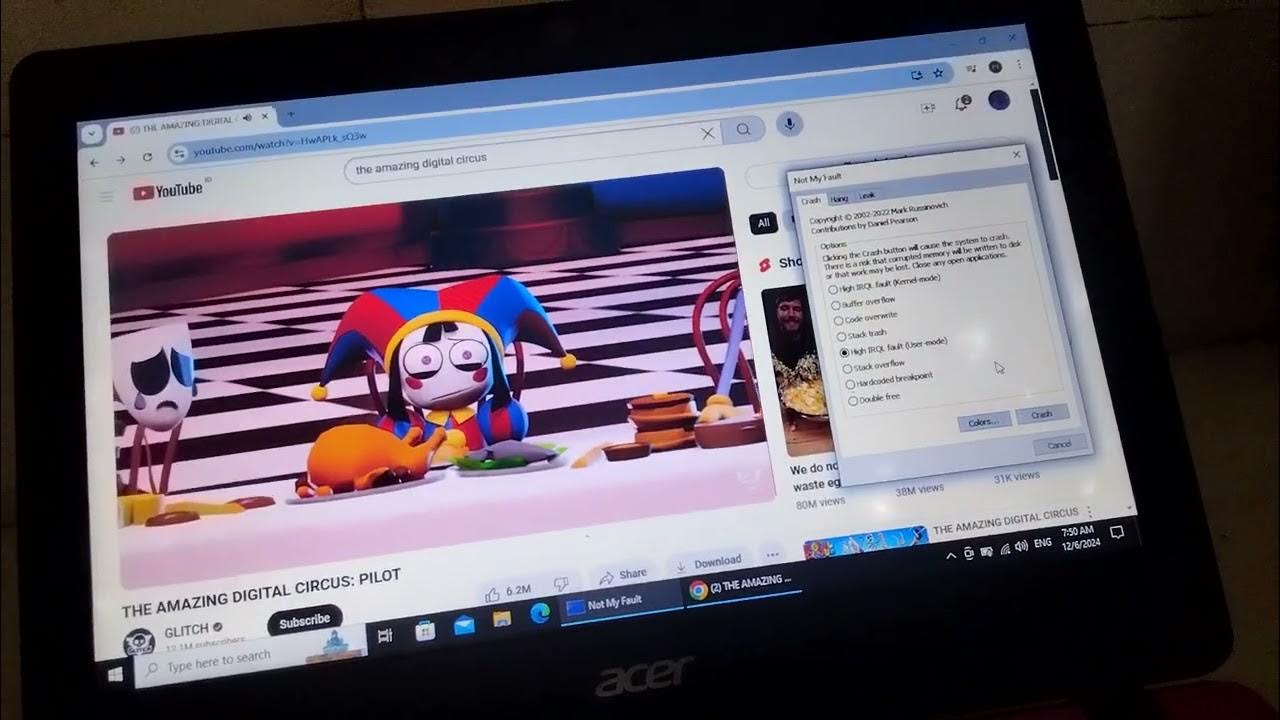 Windows 10 Amazing Digital Circus Ending Has GSOD - YouTube