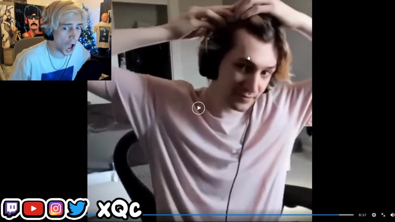 xQc proves his hairline is edited... - YouTube