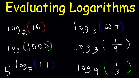 Logarithms explained by Organic Chemistry Tutor - YouTube
