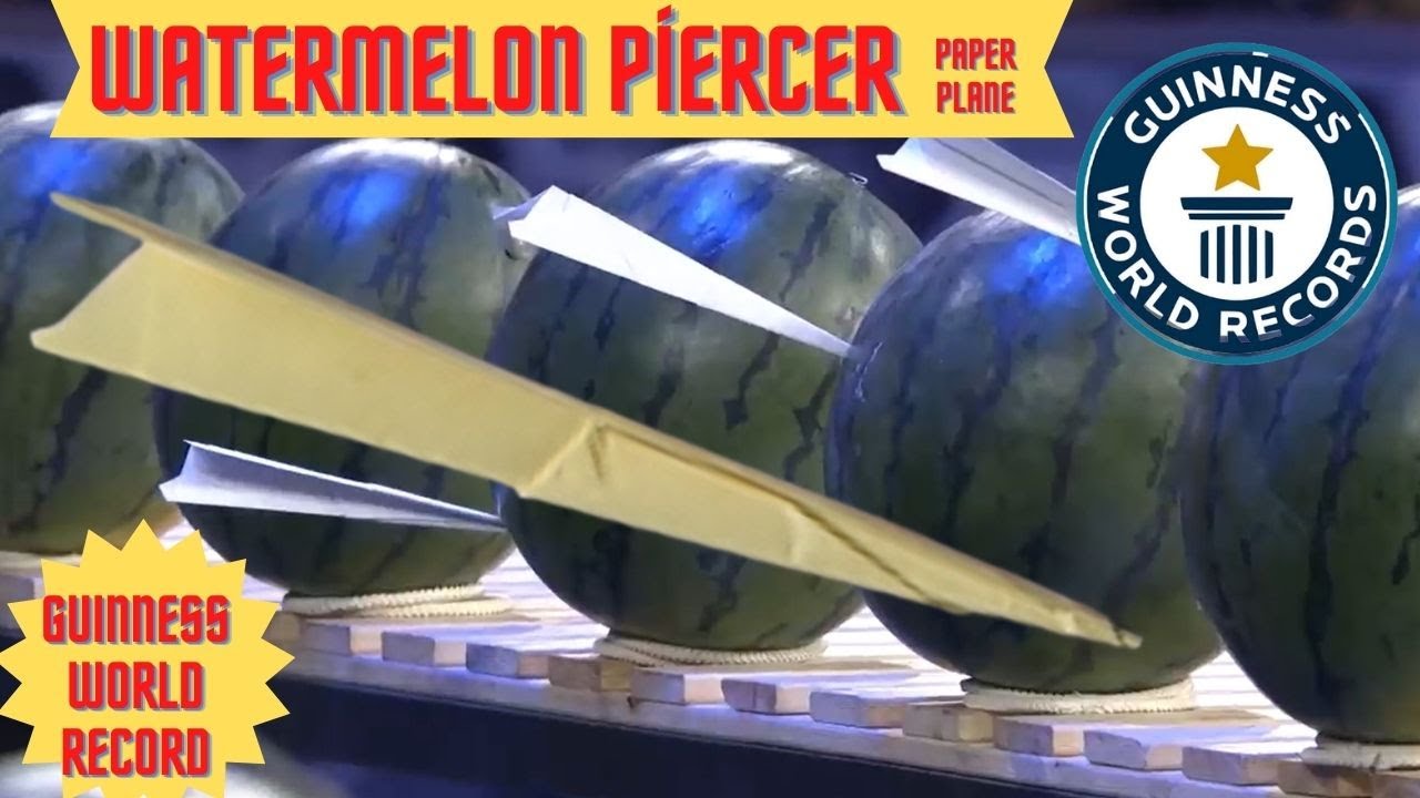 How to Make a Guinness World Record-Breaking Watermelon Piercing Paper ...