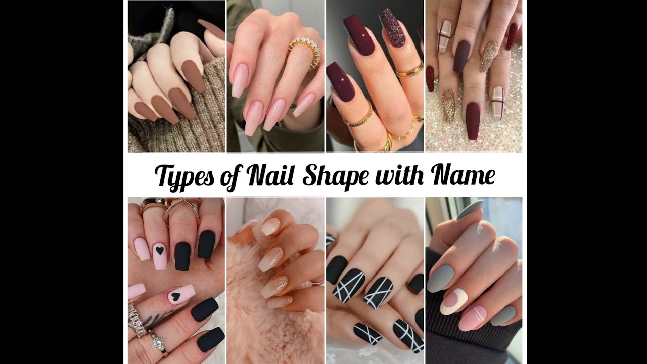 Types of Nail Shapes with Name|Nail Shape Design - YouTube