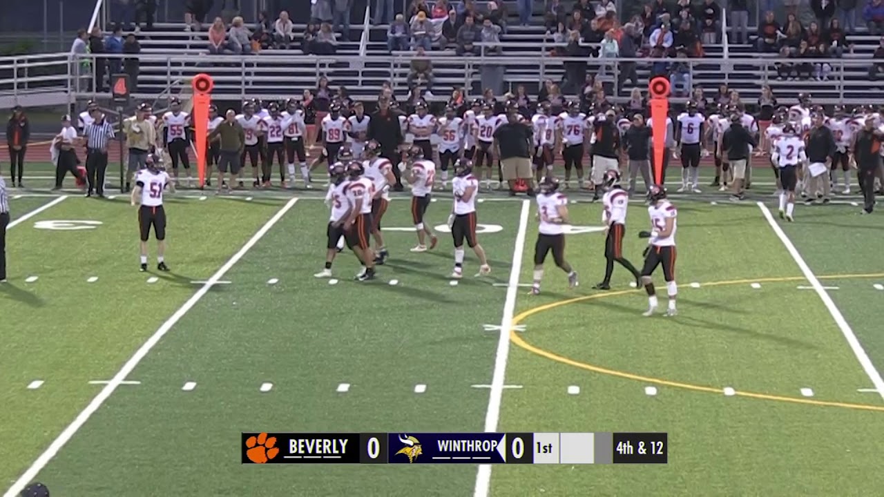 Beverly vs Winthrop High School Football 9/6/19 - YouTube
