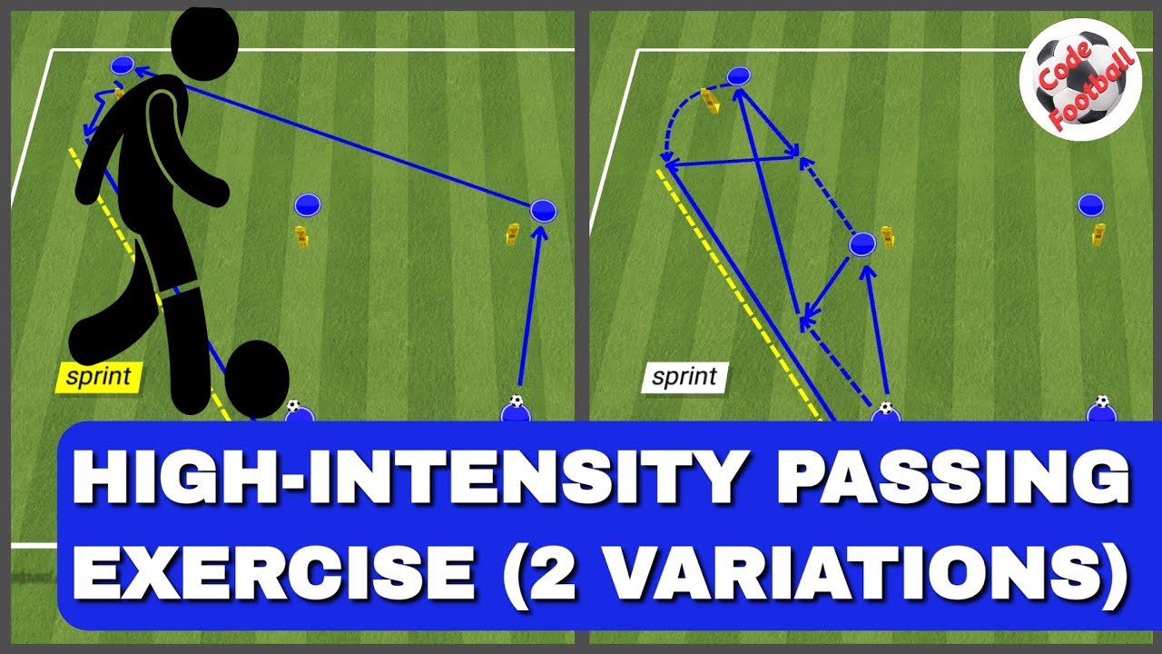 High-intensity passing exercise! (2 variations) - YouTube