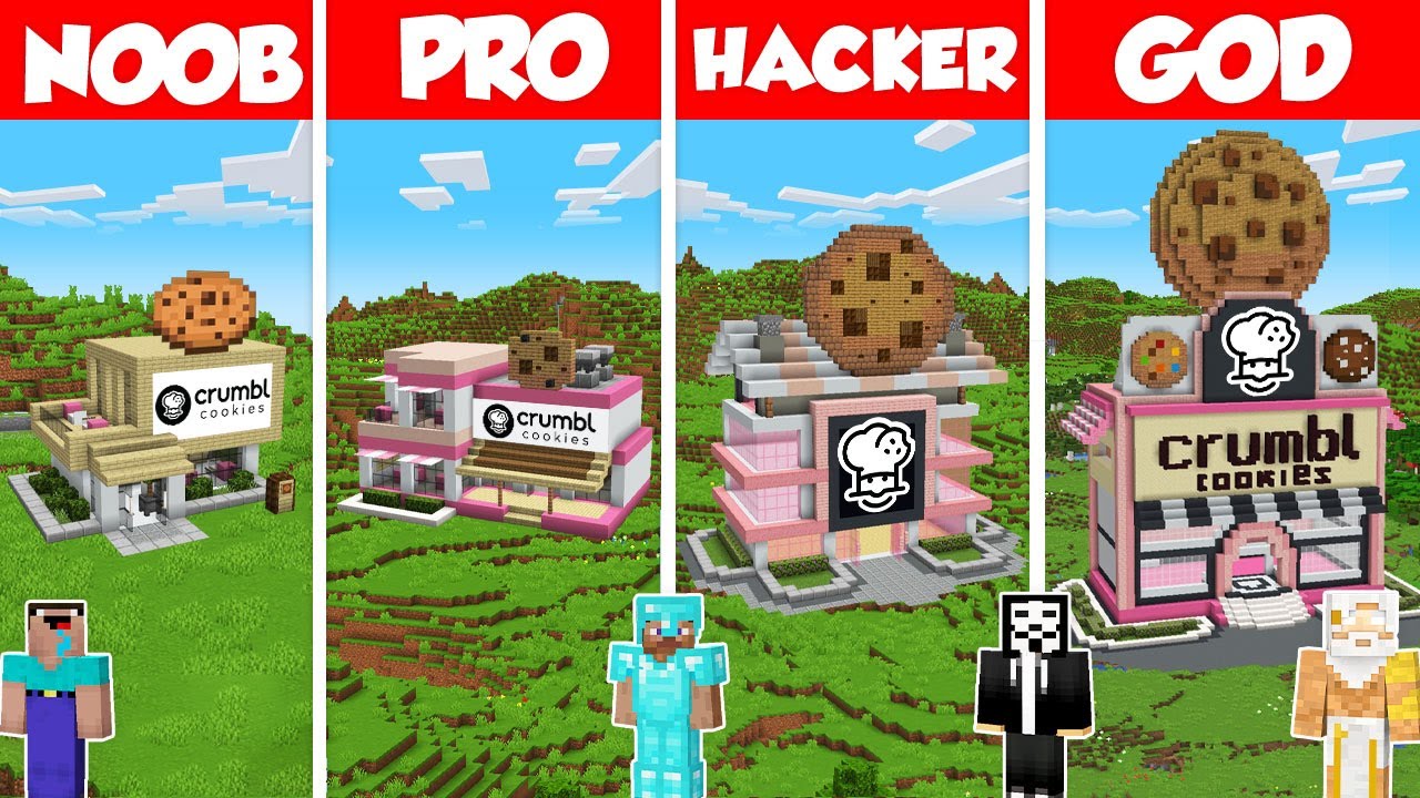 Crumbl Cookies Build Battle Challenge - Noob vs Pro vs Hacker vs God ...