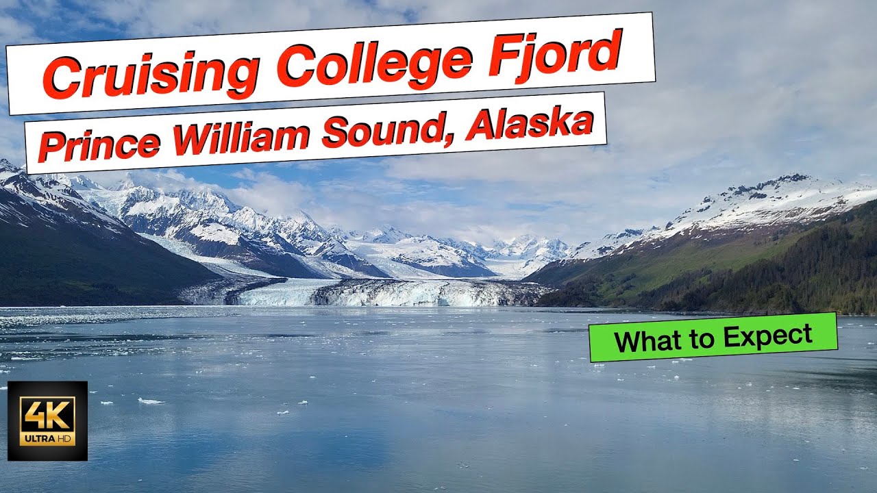 College Fjord, breathtaking glacial fjord in Alaska. Majestic Princess ...
