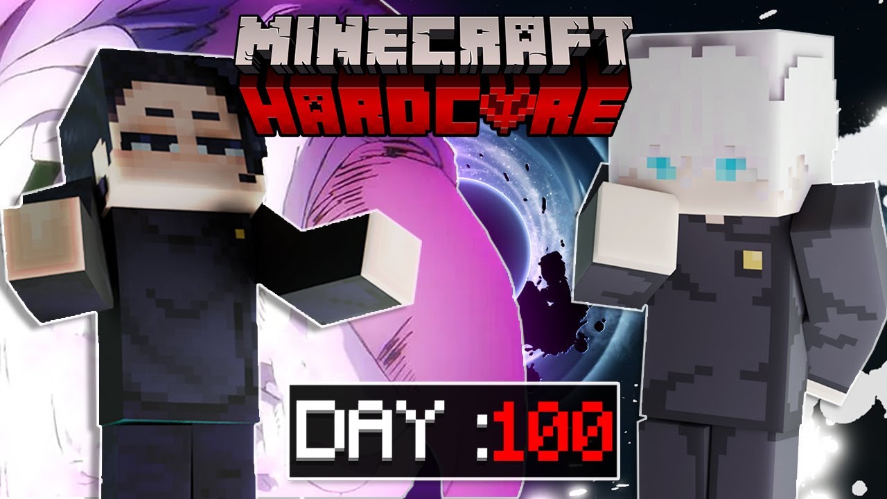 We Spent 100 Days As Geto And Gojo In Jujutsu Kaisen Minecraft - YouTube