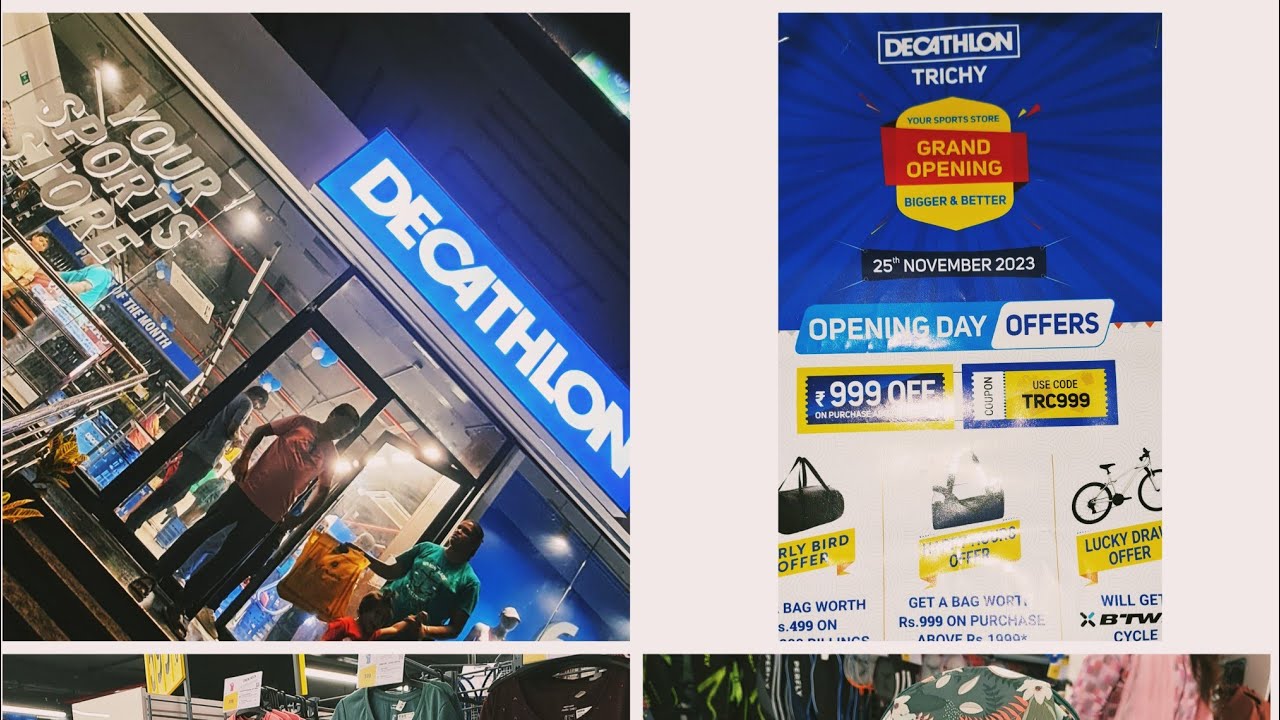 DECATHLON TRICHY ,Grand opening,#நம்ம திருச்சியில் டிகாத்லான் - YouTube