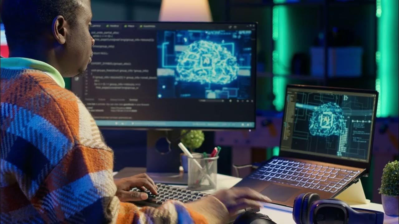 black man programmer manages code and scripts in a 2024 11 19 14 38 19 utc - YouTube