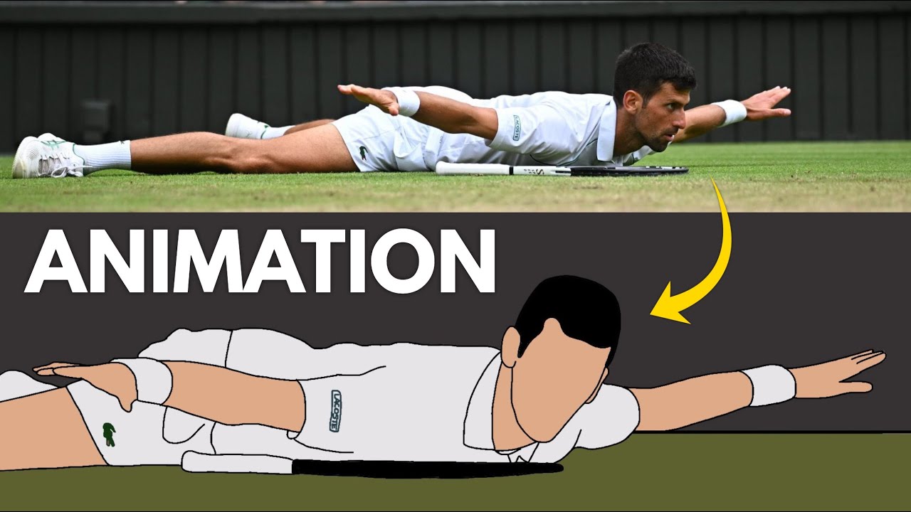 Novak Djokovic Amazing Crosscourt Sliding Backhand At Wimbledon 2022 ...