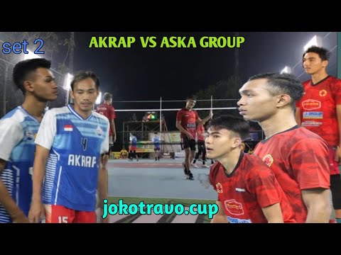set 2 semakin seru akrap vs Aska group.. jokotravo.cup - YouTube