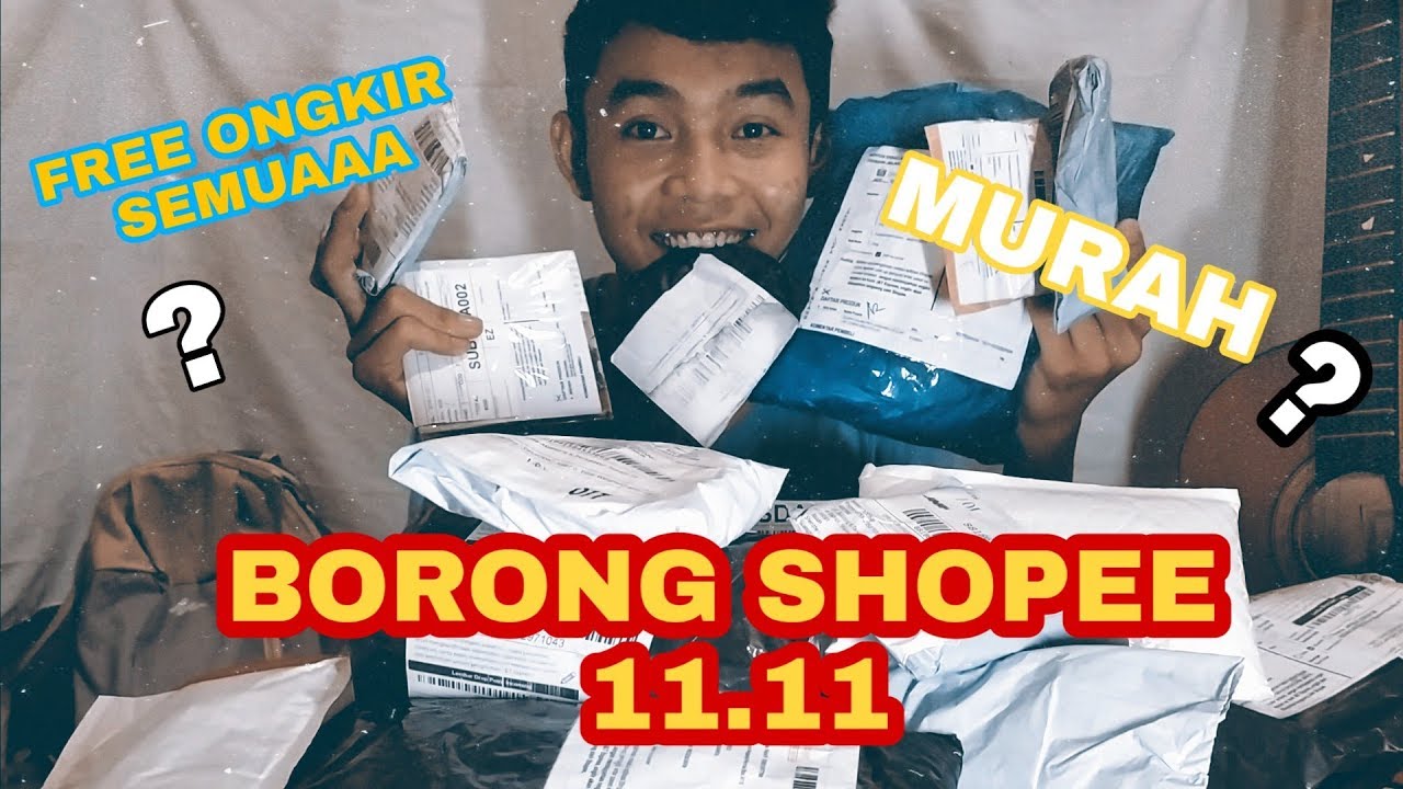 BORONG 16 BARANG SECARA RANDOM!! SHOPEE 11.11 - YouTube