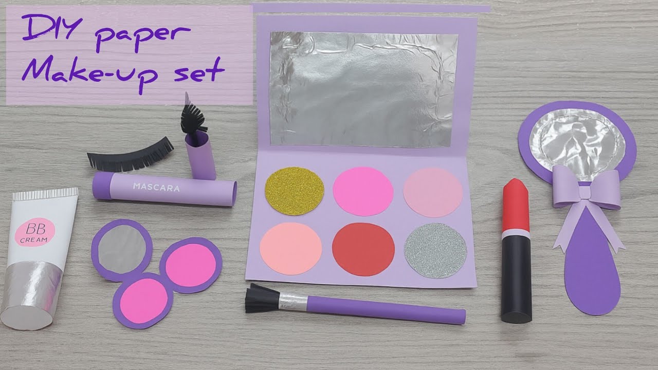 DIY Realistic Paper Makeup Set ️ | Easy Paper Crafts for Kids - YouTube