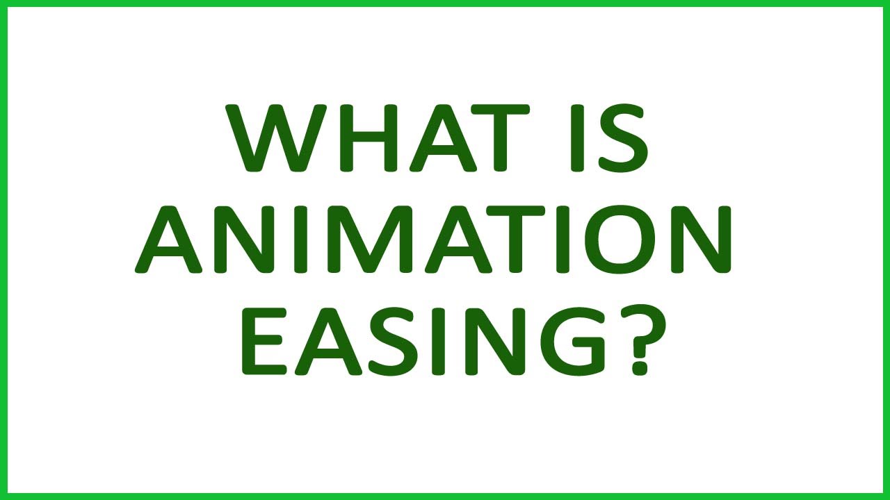 What is "Animation Easing" in Camtasia 8.5? - YouTube