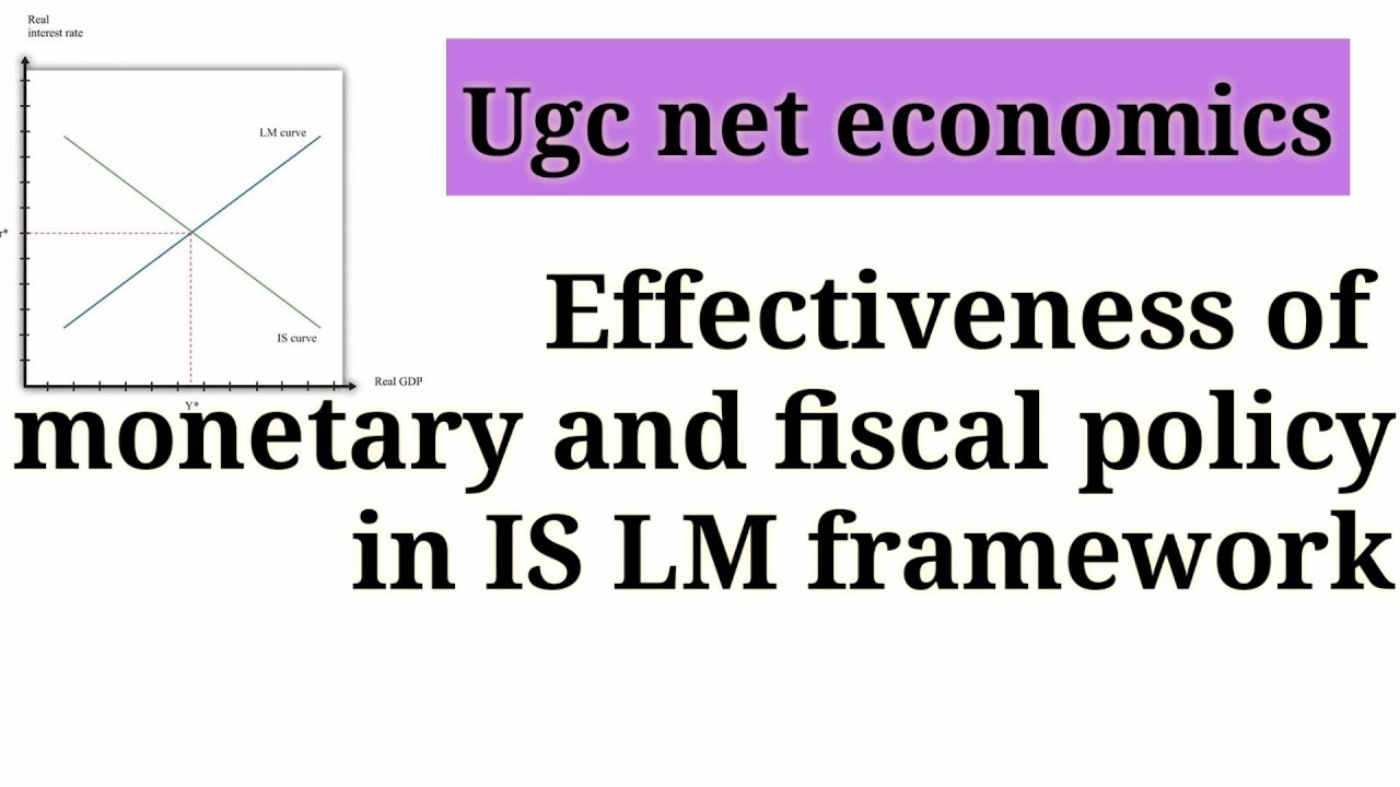 Effectiveness of monetary and fiscal policy in IS LM framework || ugc ...