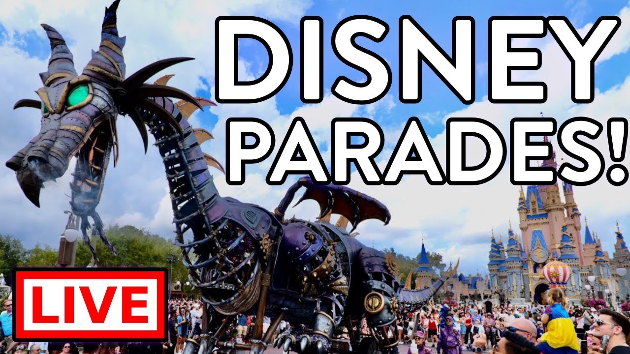 🔴 LIVE - Disney Parades Celebration! #disneyworld #magickingdom - YouTube