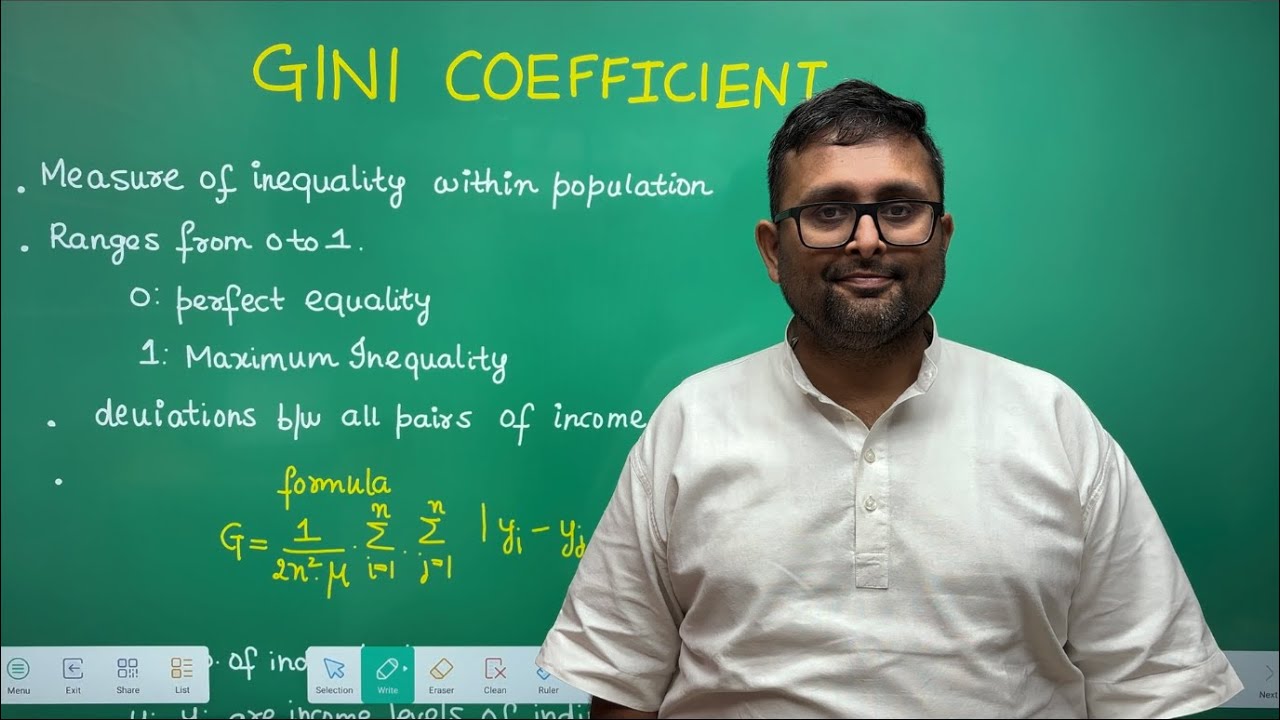 24. Gini Coefficient | Example | CUET PG Economics Entrance | Indian ...
