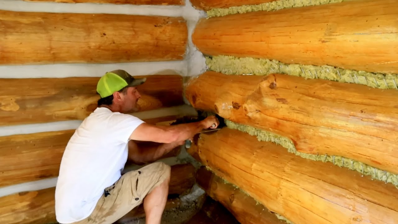 MORE LOG CABIN WORK!! - YouTube