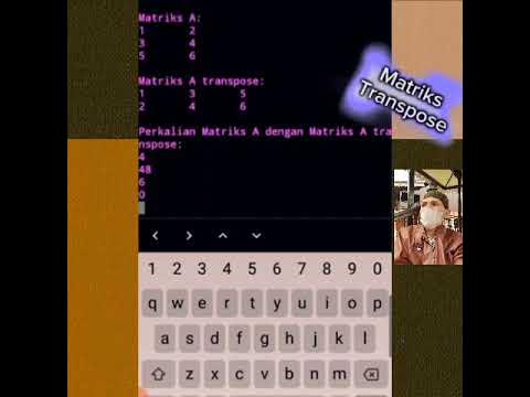 Penerapan bahasa program C dan C++ dalam matriks transpose. - YouTube
