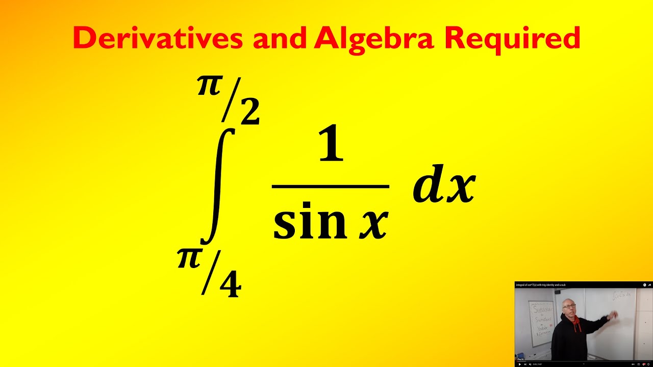 What is the Definite Integral for cosec(x) - YouTube