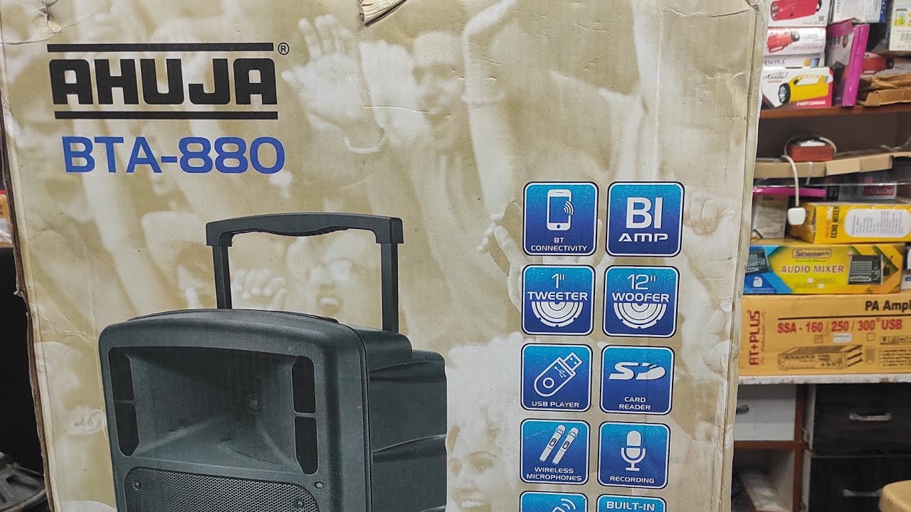 Ahuja BTA 880 Trolley Portable speaker - YouTube