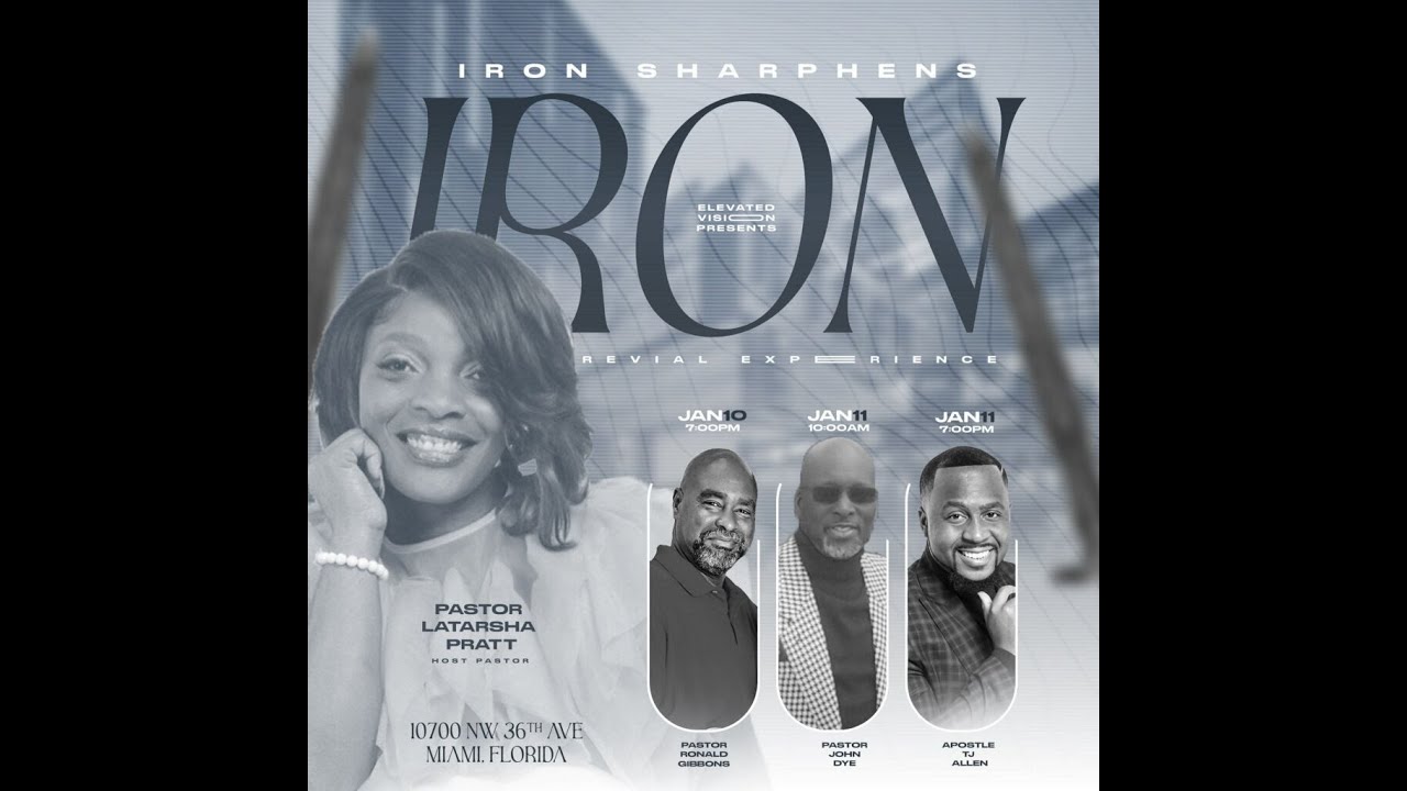IRON SHARPENS IRON - SERVICE #3 - Apostle Tyrell Allen - YouTube