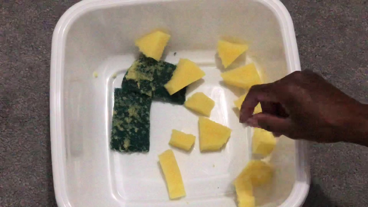 Dry ripping sponge - YouTube