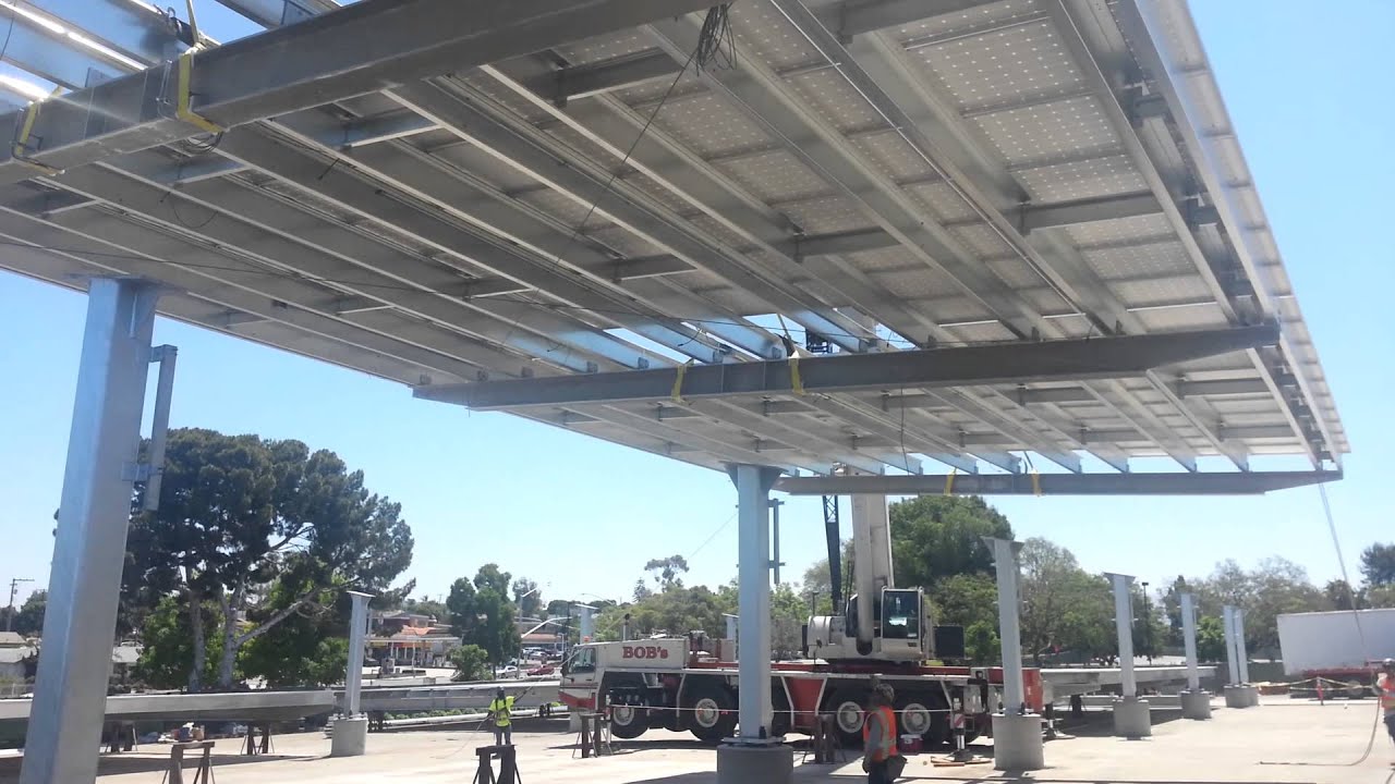 Solar panels being installed on the Chula Vista campus of Southwestern ...