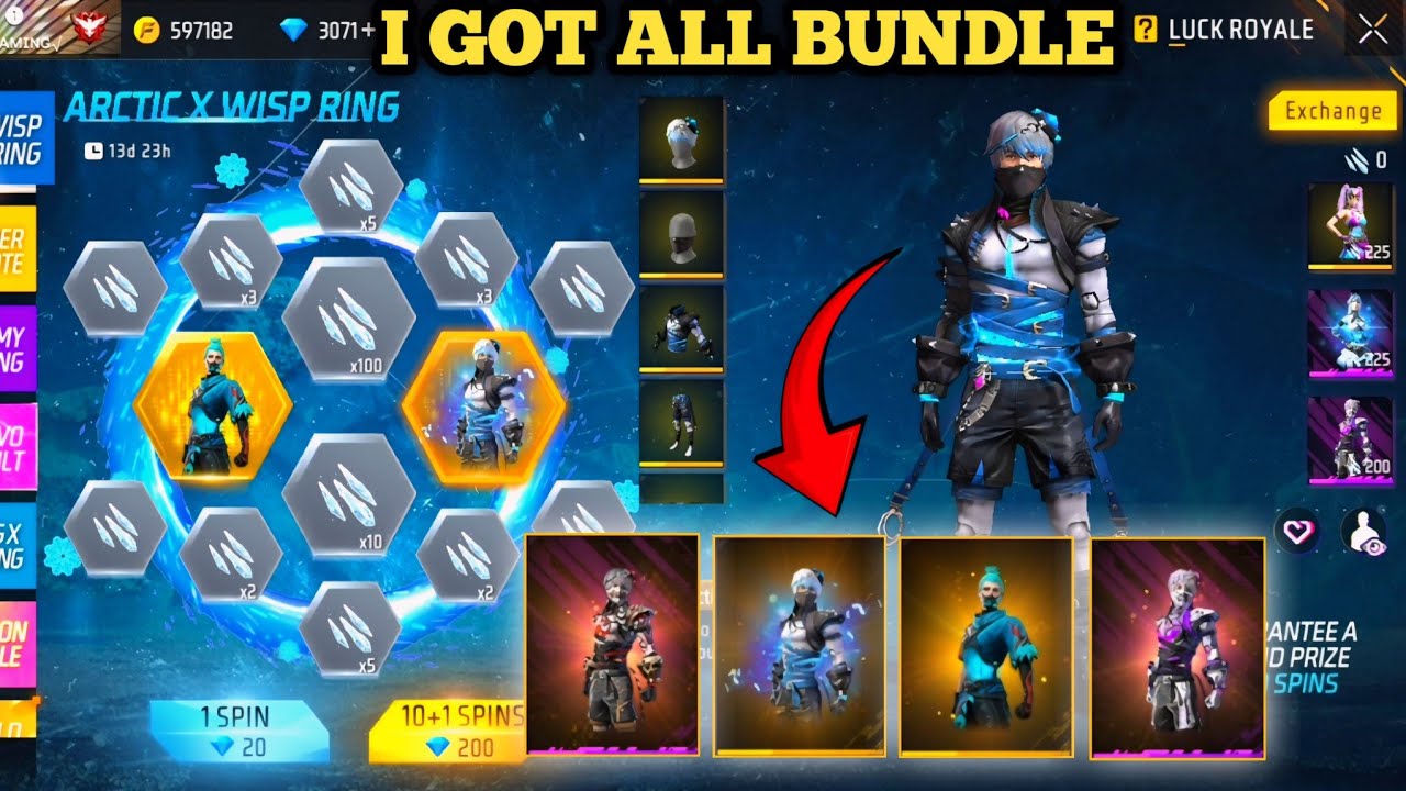 ARCTIC BLUE BUNDLE RING EVENT| FREE FIRE NEW EVENT| FF NEW EVENT TODAY ...