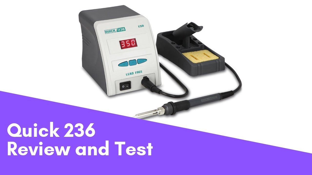 Quick 236 паяльная станция, обзор и тест - YouTube