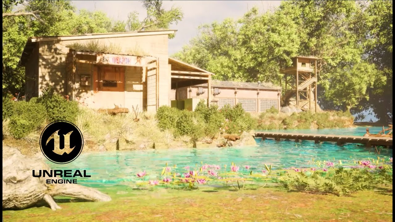 Unreal Engine 5 Cinematic Render | The River Village Environment - YouTube
