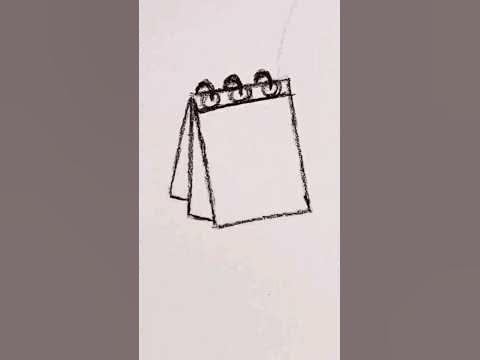 How to draw a calendar 📅 step by step كيفية رسم تقويم خطوة بخطوة - YouTube