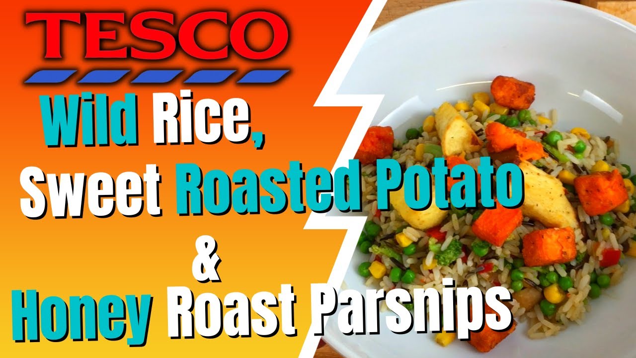 Steamed Wild Rice, Garlic Roast Sweet Potato & Honey Roast Parsnips ...