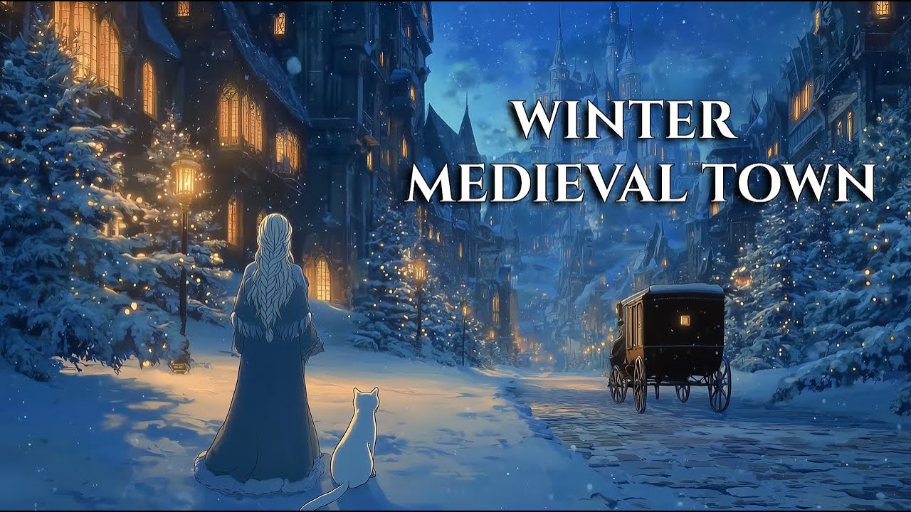 Winter Medieval Town | Magical Fantasy Music for Calm, Focus ...