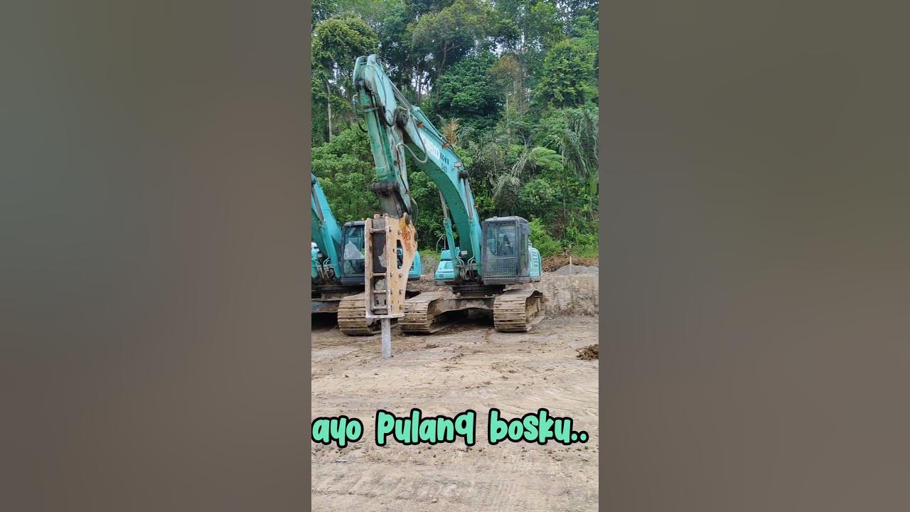 Waktunya pulang@bobbydigo #shorts #excavatorkobelco #MT86H - YouTube