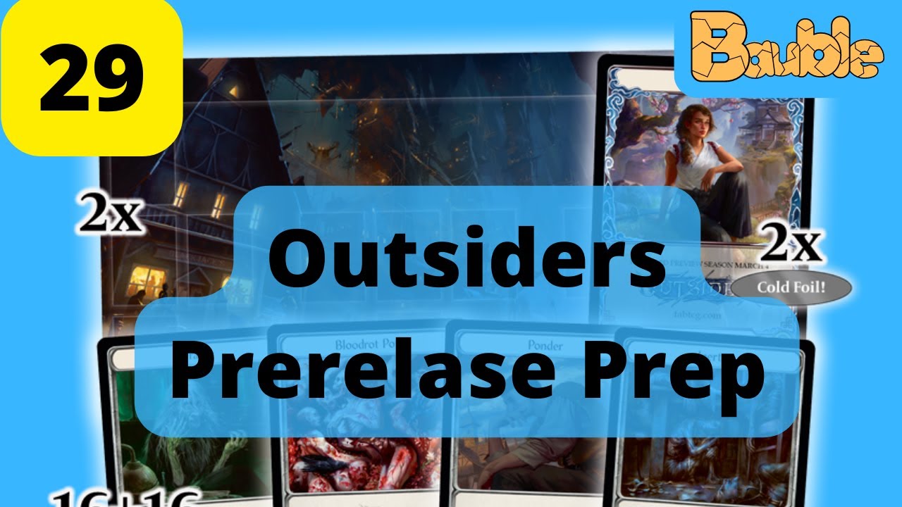 Prerelease Outsiders Sealed Prep - On the Bauble Podcast: Episode 29 ...