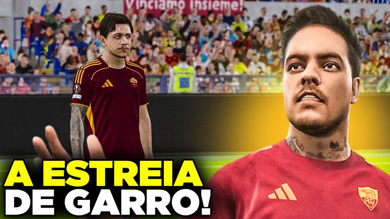 GARRO ESTRÉIA NA EUROPA e ROMA EM BUSCA DE ATACANTE ! PES 2026 Master ...