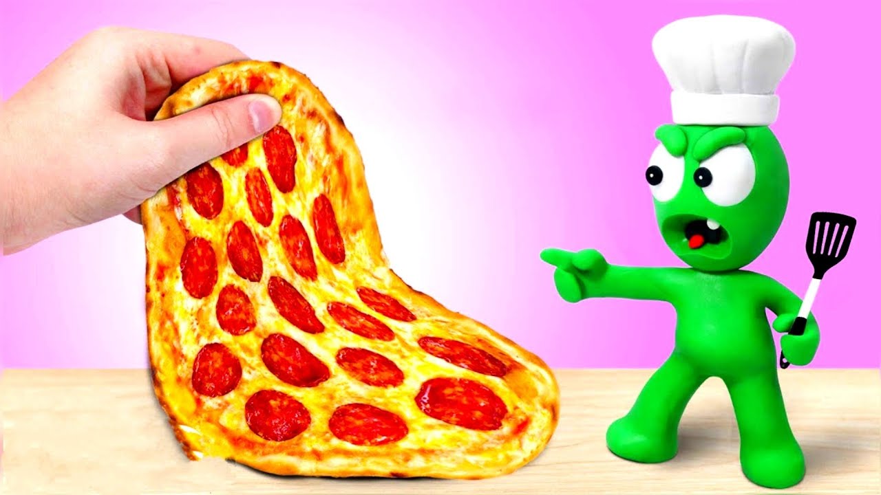 Pea Pea Cooks and Eats the Biggest Pizza Ever | Pea Pea Cartoon Video ...
